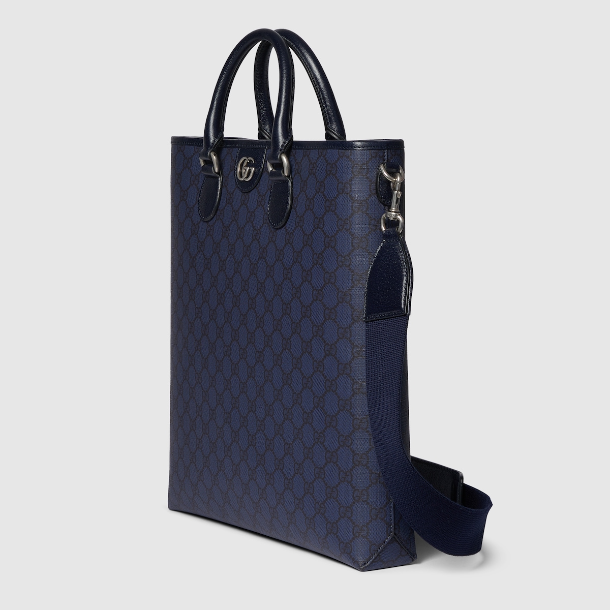 Ophidia medium tote bag in blue and dark blue GG Supreme | GUCCI® Australia