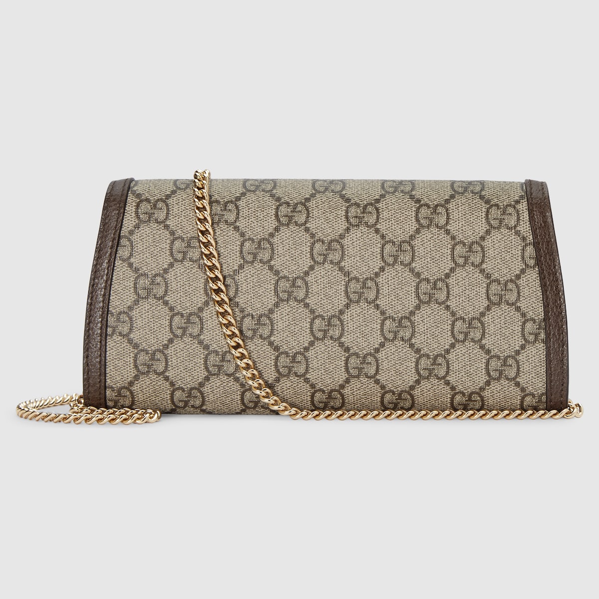 Gucci Blondie continental chain wallet in beige and ebony Supreme ...