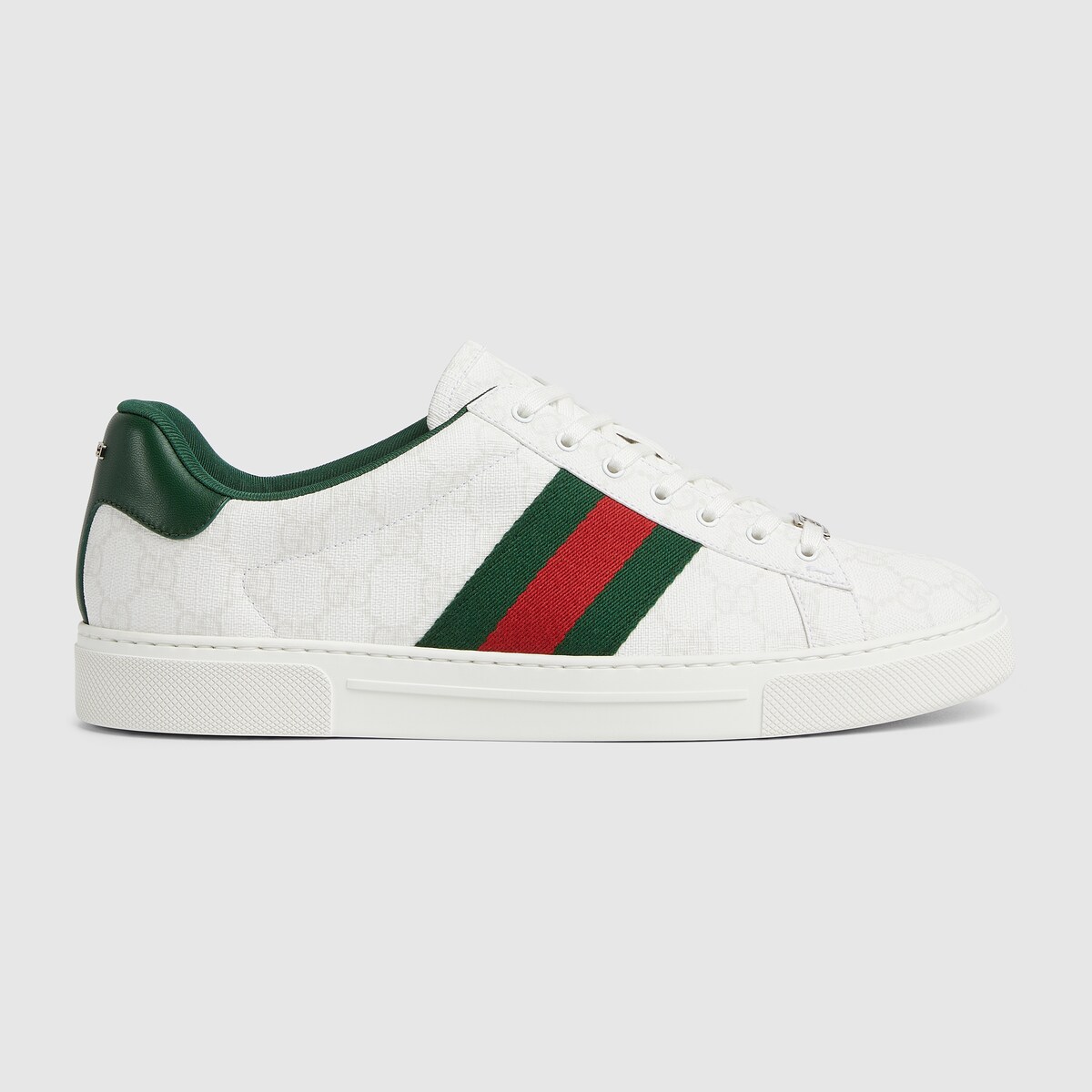 Men's Gucci Ace trainer with Web in white GG Supreme | GUCCI® ZA