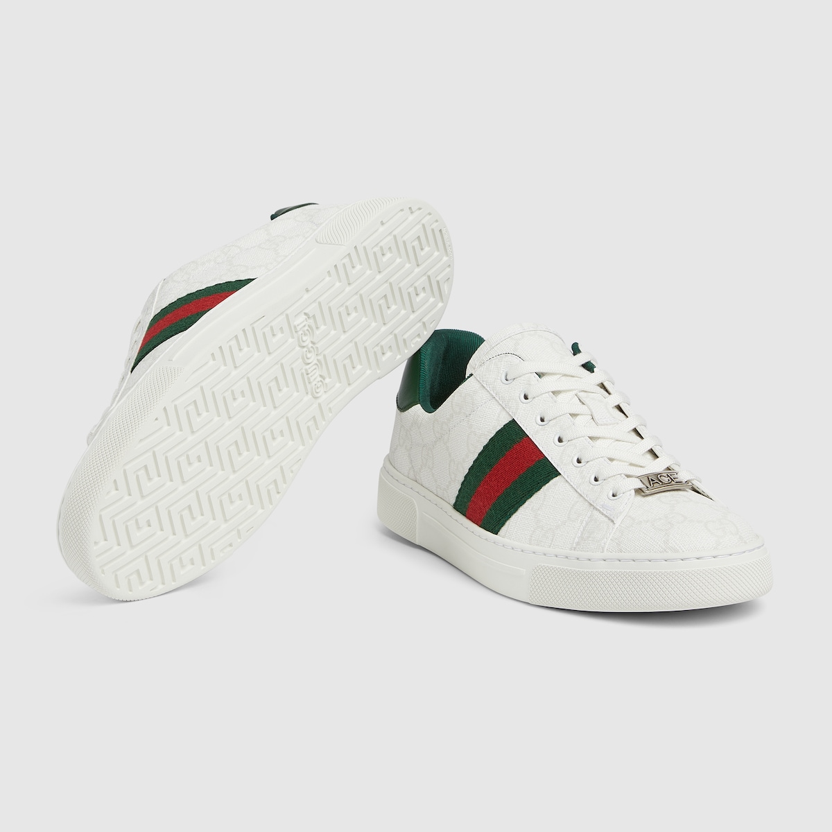 Women's Gucci Ace sneaker with Web in white GG Supreme | GUCCI® UK