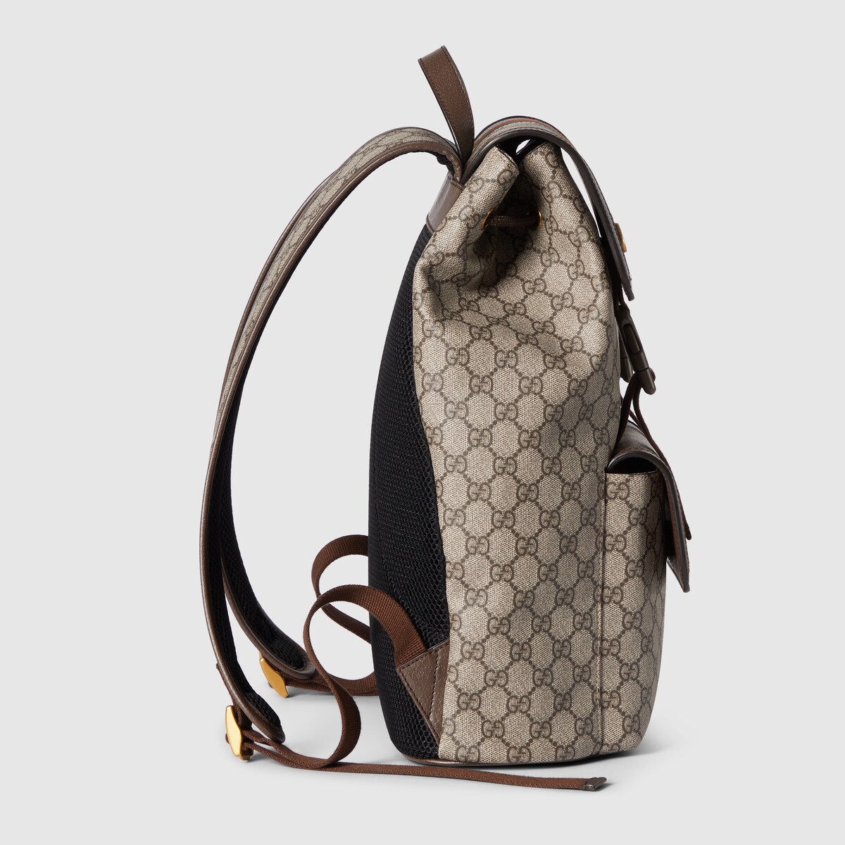 Ophidia GG small backpack in beige and ebony Supreme | GUCCI® NZ