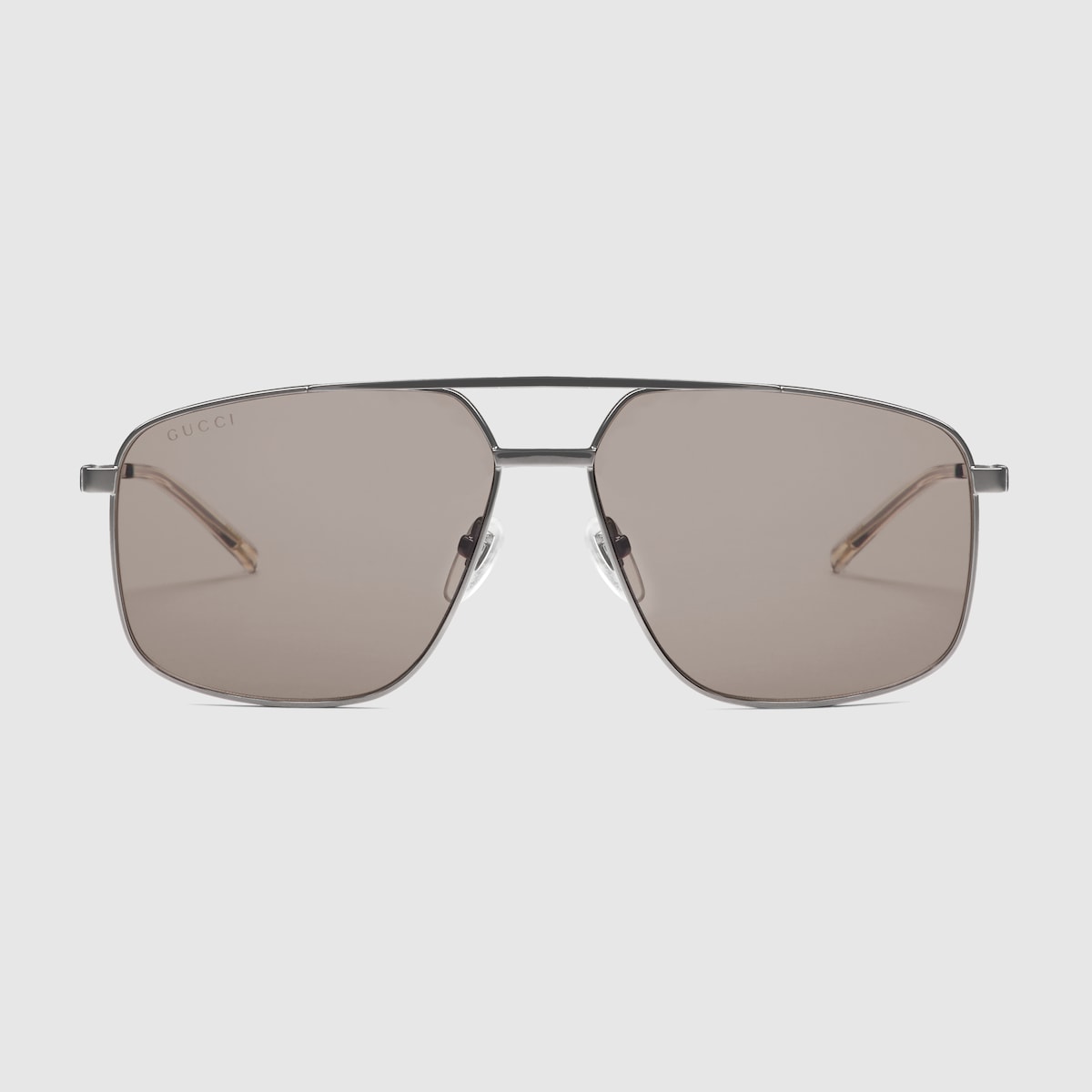 Navigator frame sunglasses in dark ruthenium | GUCCI® US