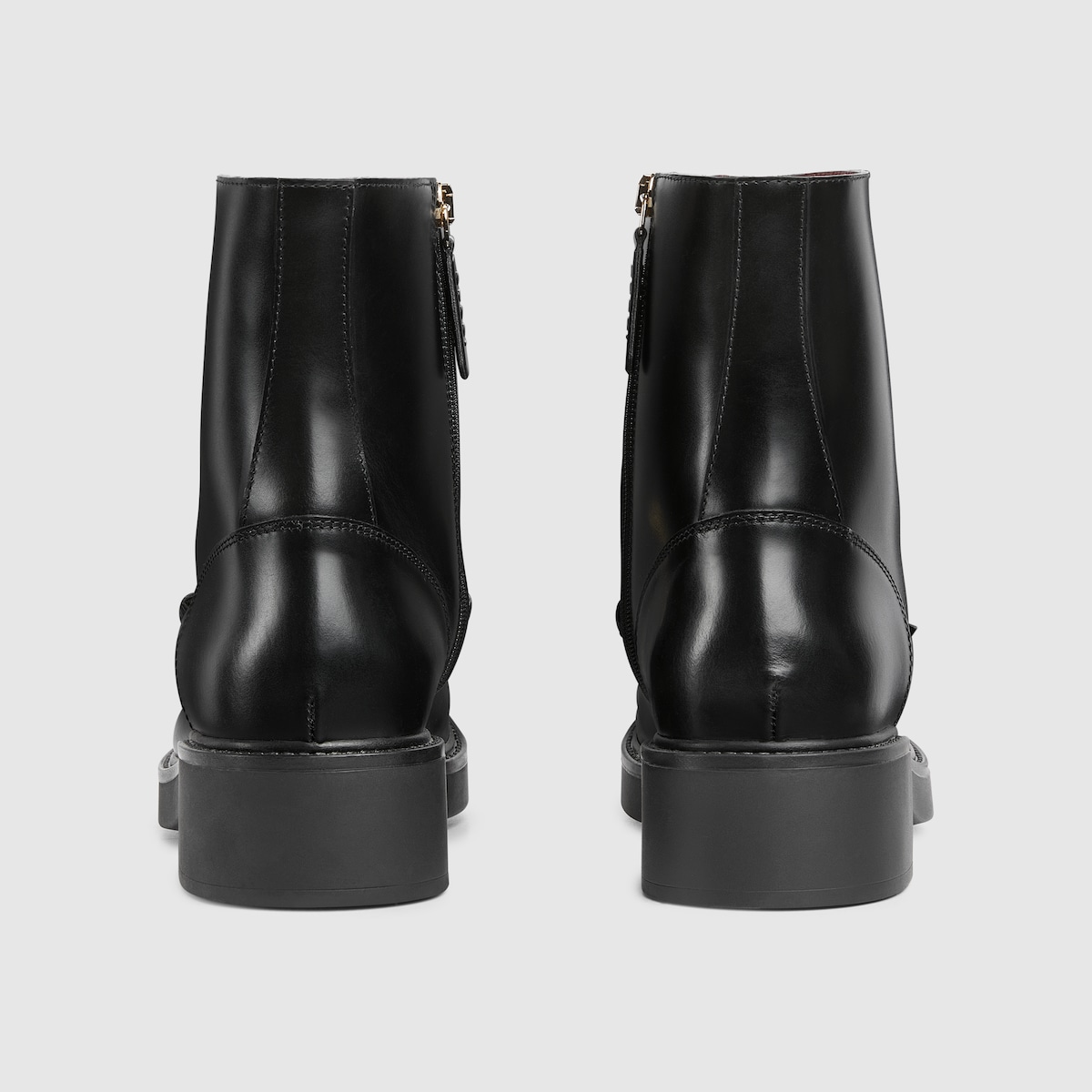 Women's Horsebit boot in black leather | GUCCI® US