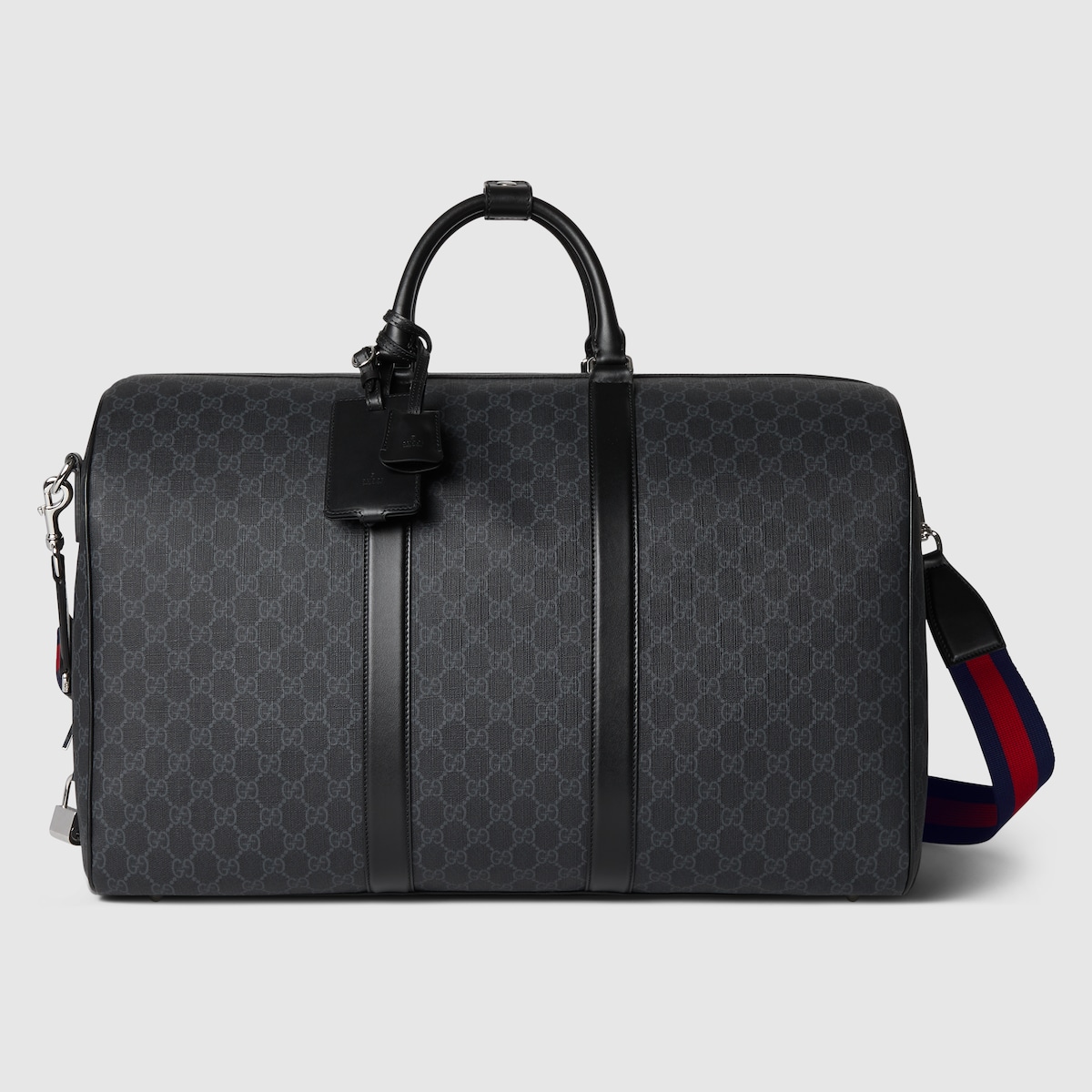 Large GG duffle bag in black GG Supreme | GUCCI® Canada