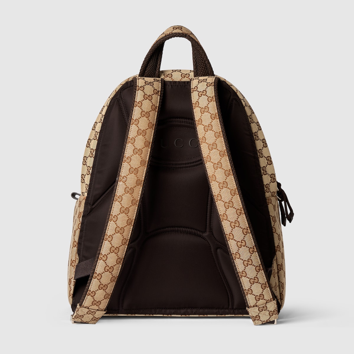 Gucci Nexus medium backpack in beige and dark brown GG canvas | GUCCI® SG