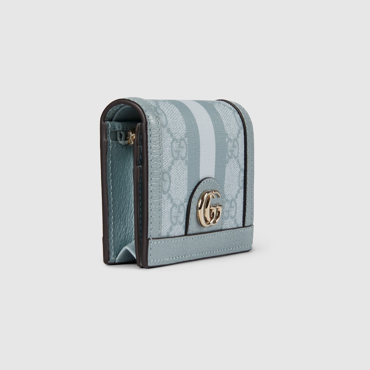 Ophidia card case wallet in dusty blue GG Supreme | GUCCI® Australia