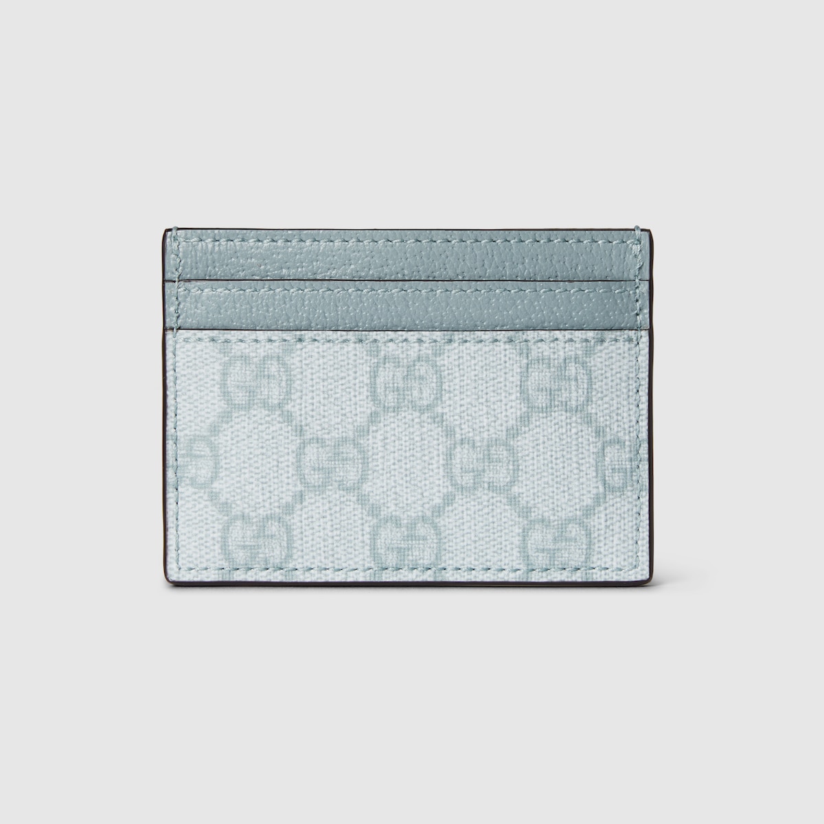 Ophidia card case in dusty blue GG Supreme | GUCCI® NZ