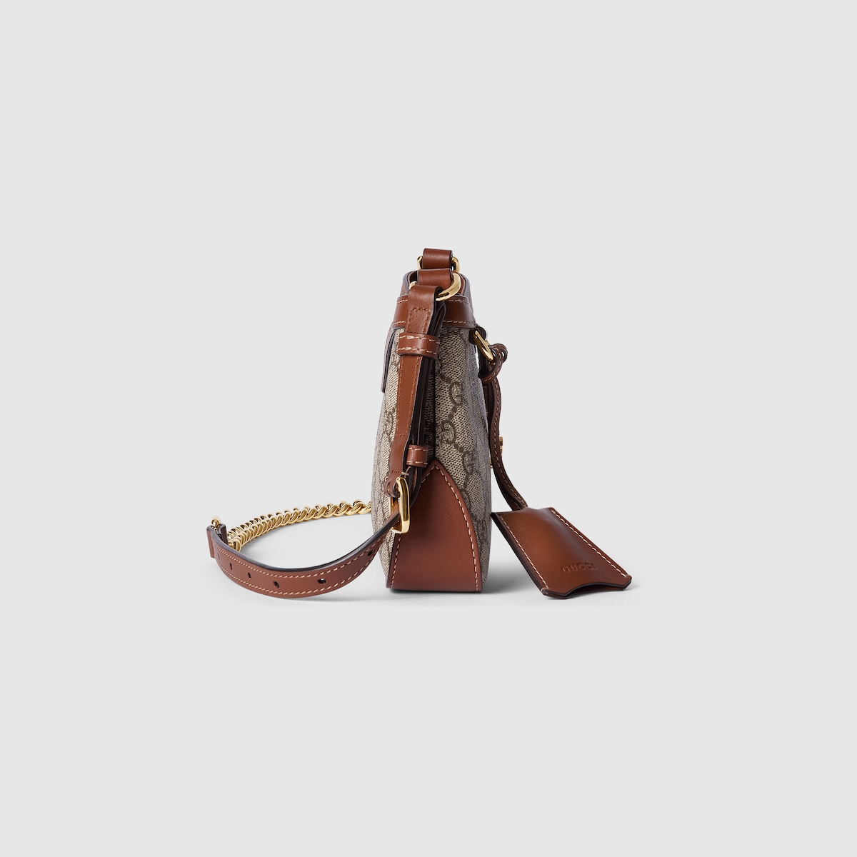 Padlock small shoulder bag in brown leather | GUCCI® Australia