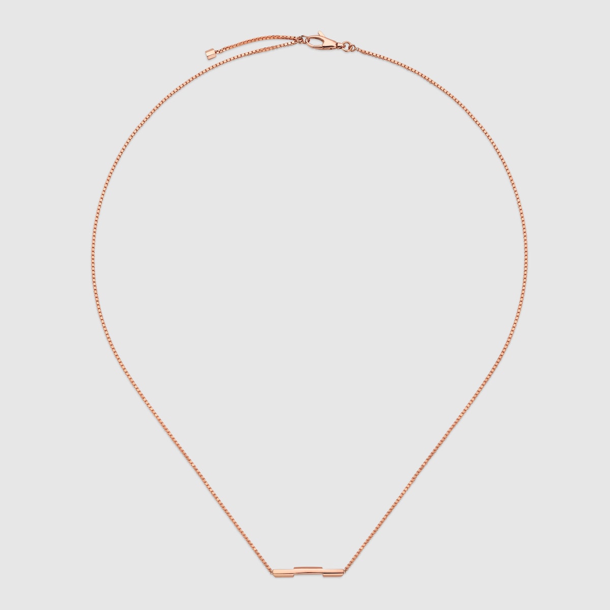 Gucci necklace rose gold store