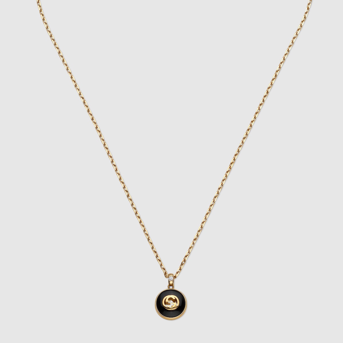 Gucci Interlocking 18k chain necklace in 18k yellow gold | GUCCI® US