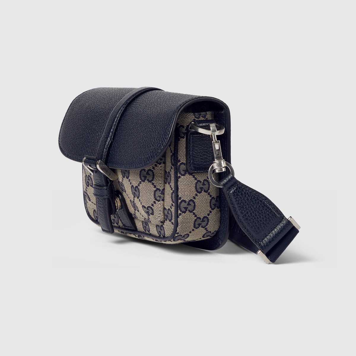 GG super mini bag in beige and blue Original GG canvas | GUCCI® Canada