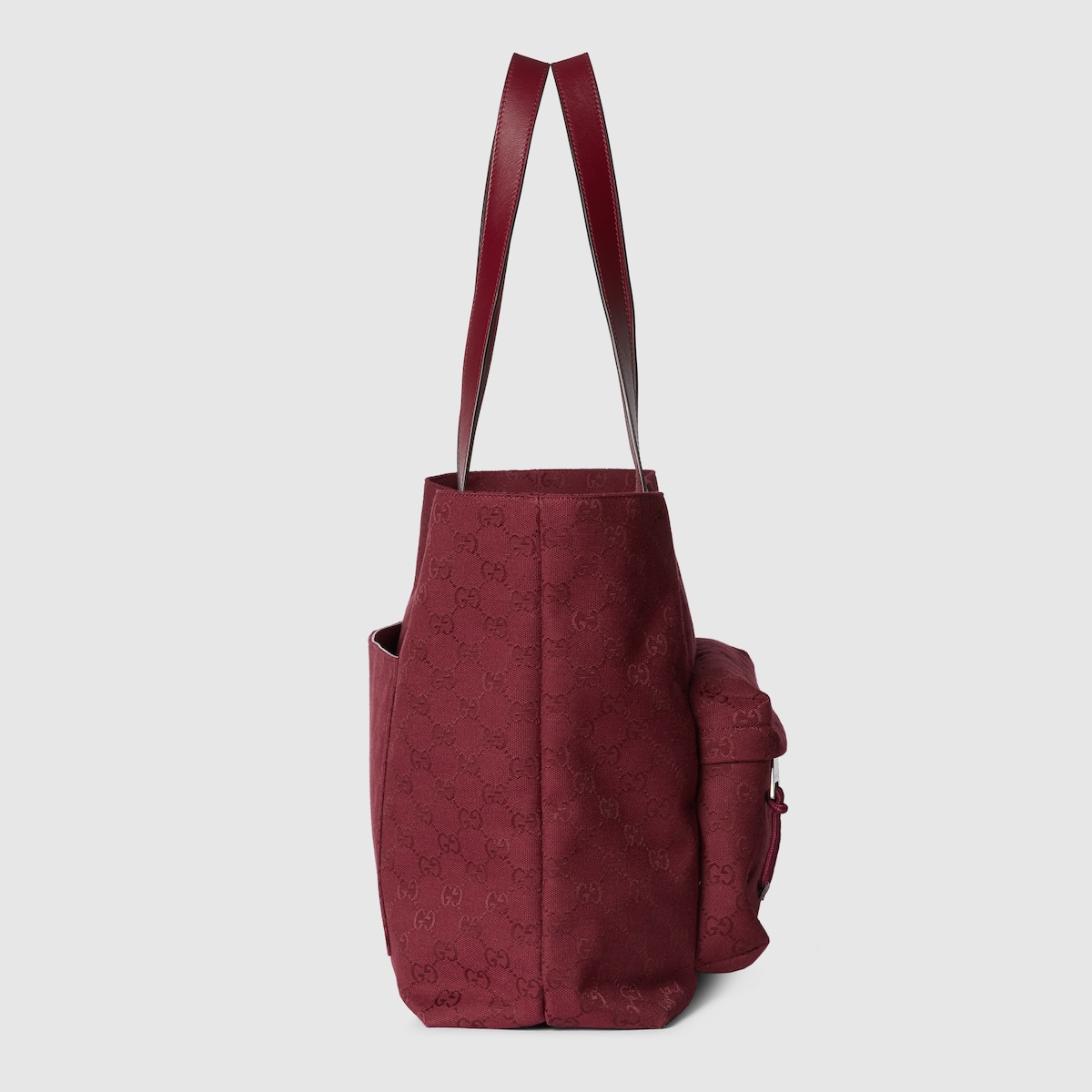 Large GG tote bag in Rosso Ancora red GG canvas | GUCCI® Canada