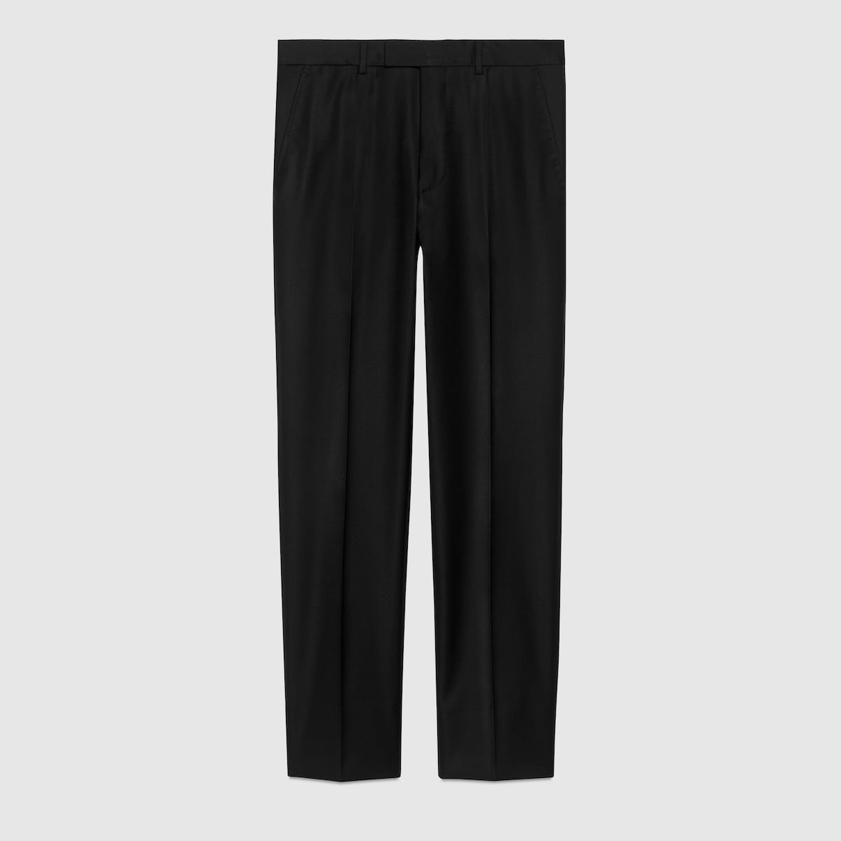 Straight fit wool suit in black wool | GUCCI® US