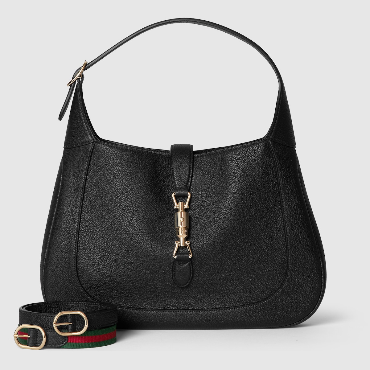 Gucci Jackie 1961 large bag in black leather | GUCCI® US