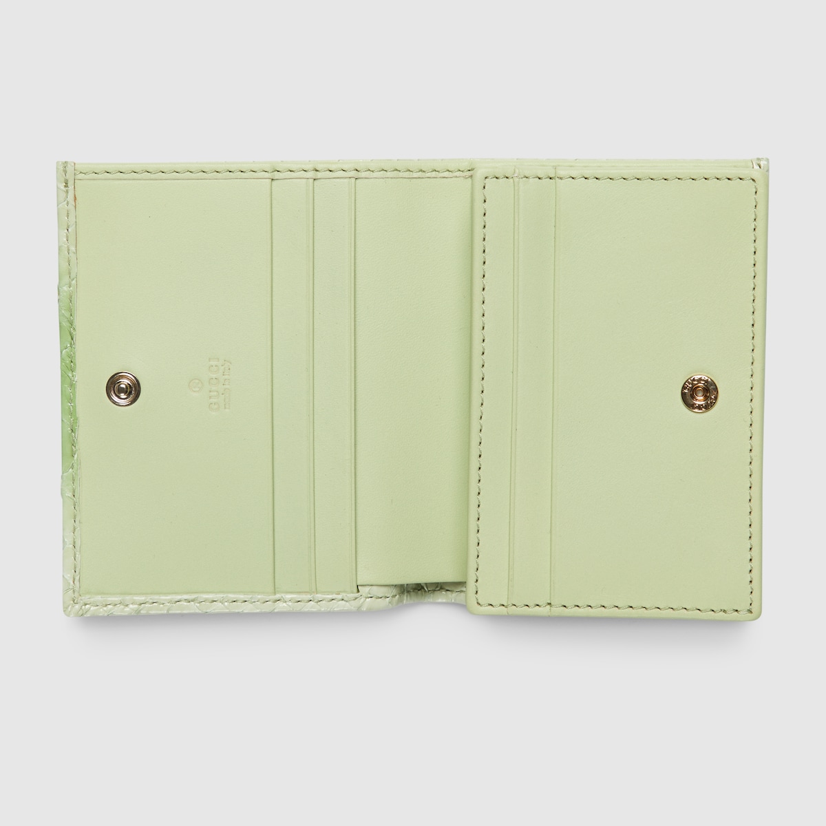 GG Marmont python card case wallet in gradient green | GUCCI® US