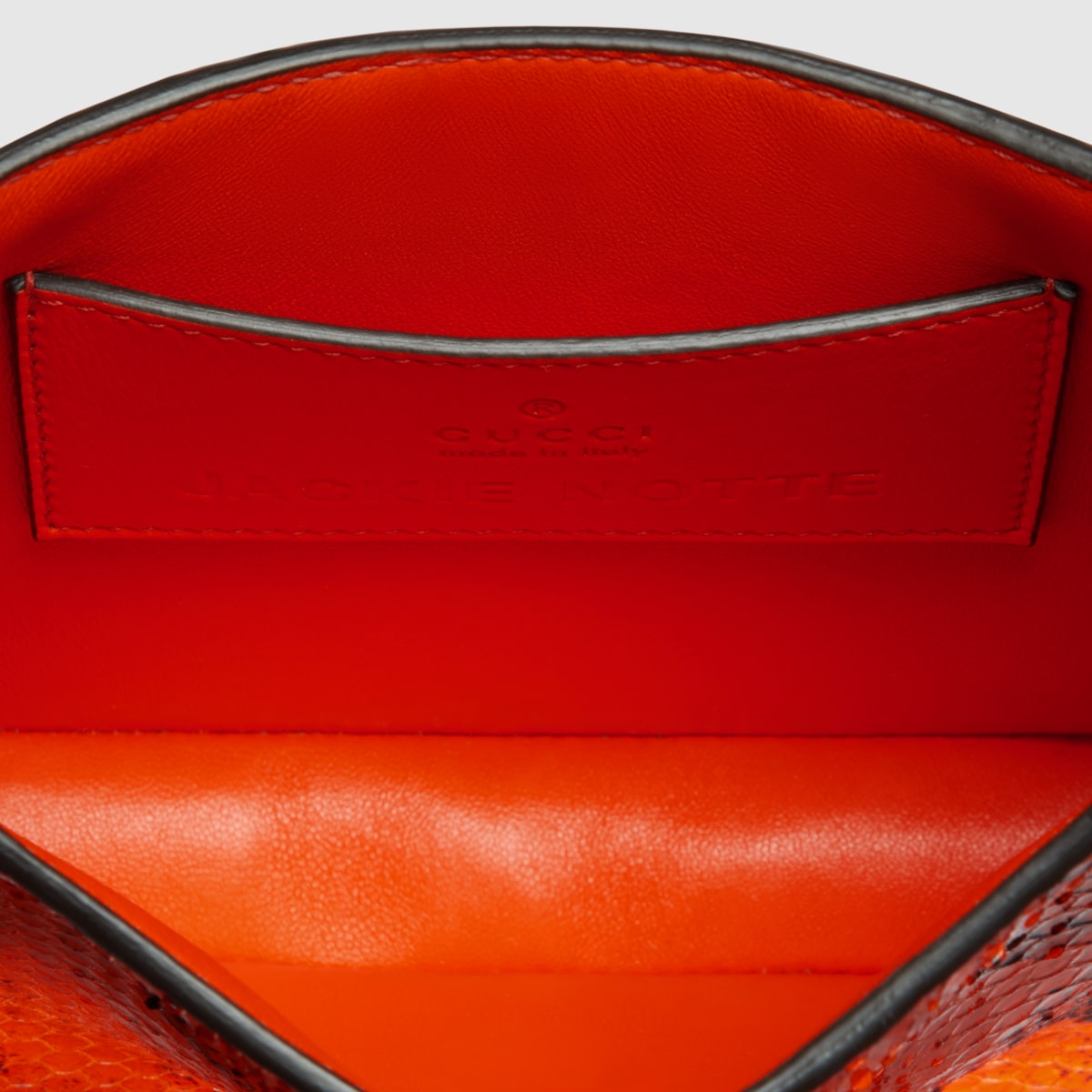 Gucci Jackie Notte python mini bag in orange | GUCCI® US