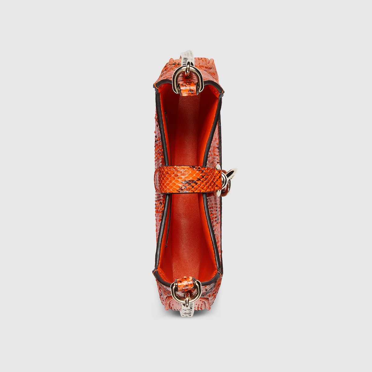 Gucci Jackie Notte python mini bag in orange | GUCCI® US