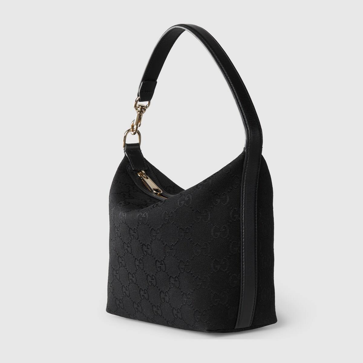 GG super mini shoulder bag in black GG canvas | GUCCI® 香港