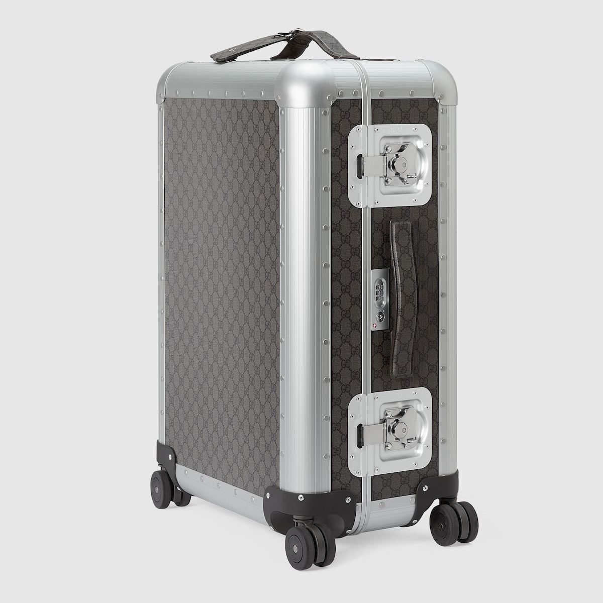 Trolley mediano Gucci Porter en lona Supreme gris y negra | GUCCI® MX