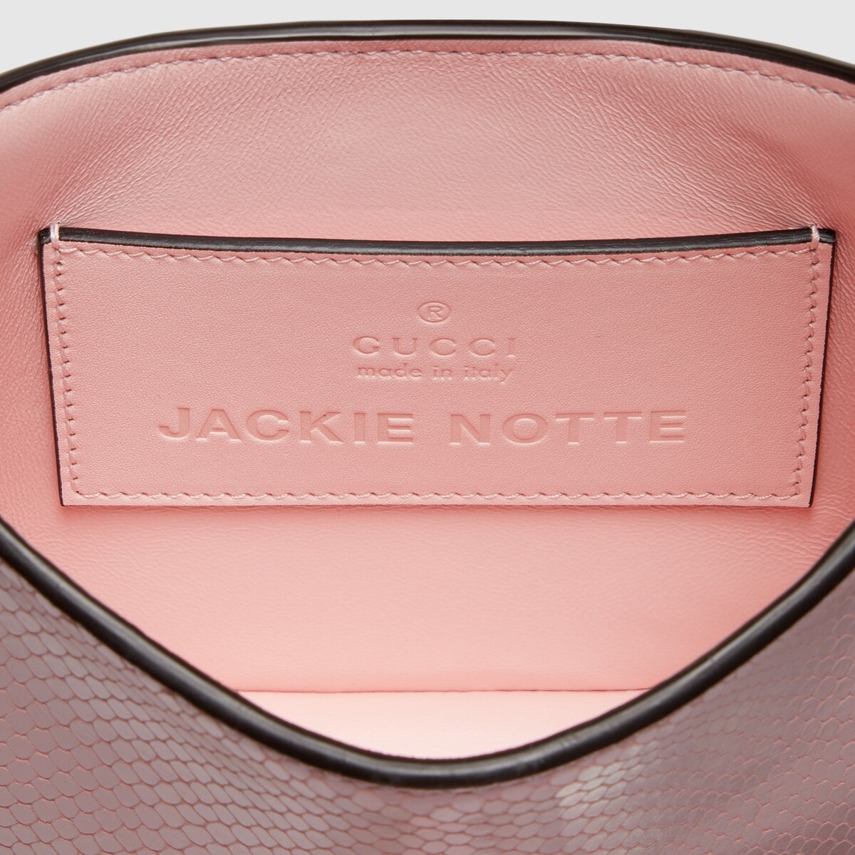 Gucci Jackie Notte python mini bag in pastel pink | GUCCI® IT