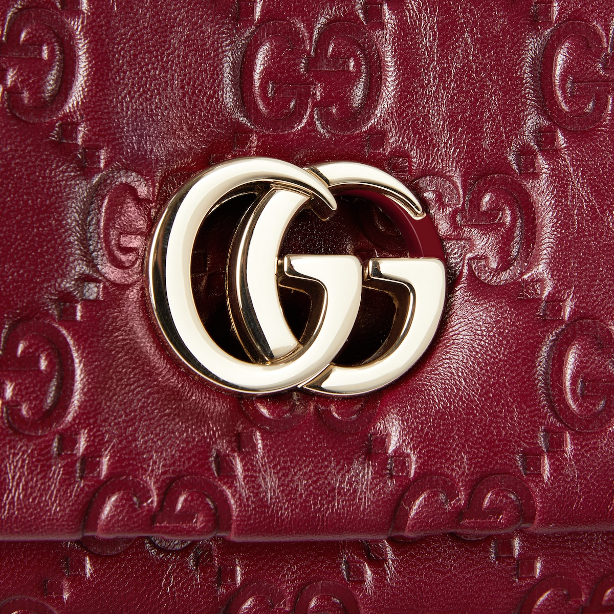 GG Milano small top handle bag in Rosso Ancora red GG leather | GUCCI® CA
