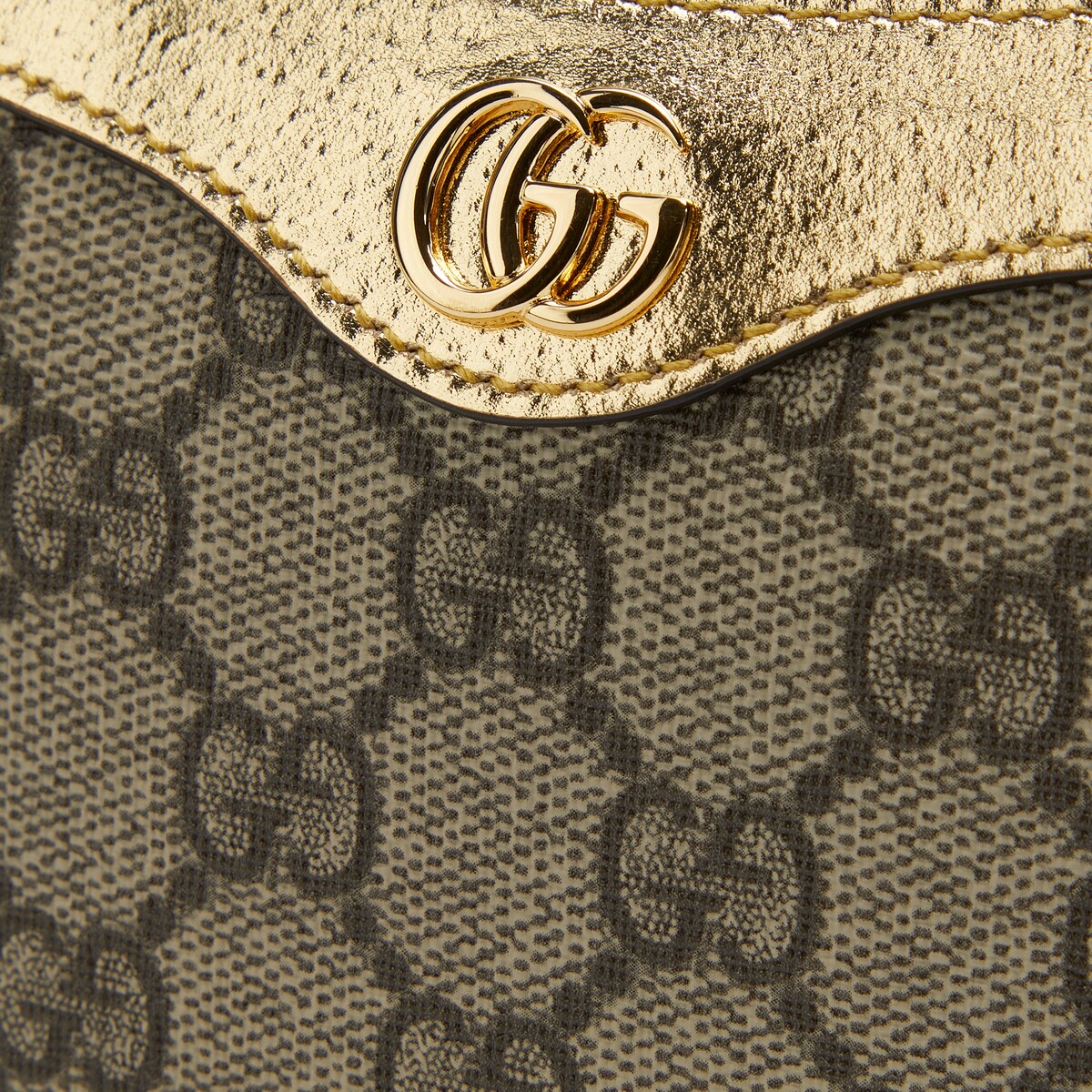 Ophidia Mini-Tasche in beige- und ebenholzfarbener Supreme | GUCCI® DE
