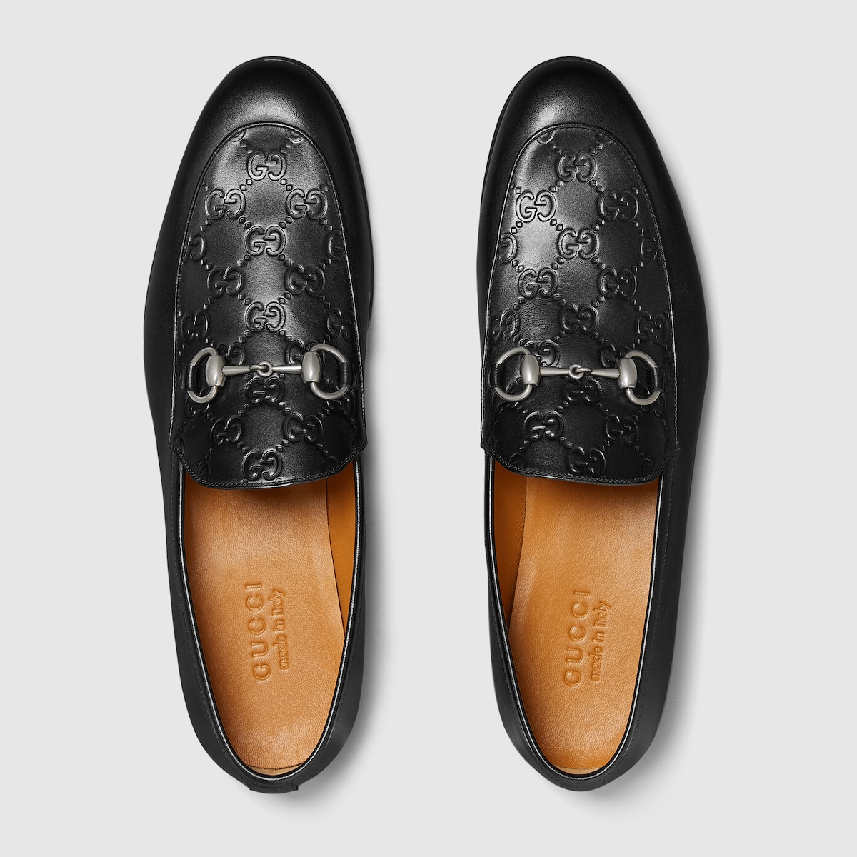 Mocassins avec détail Mors pour homme en cuir noir | GUCCI® BE