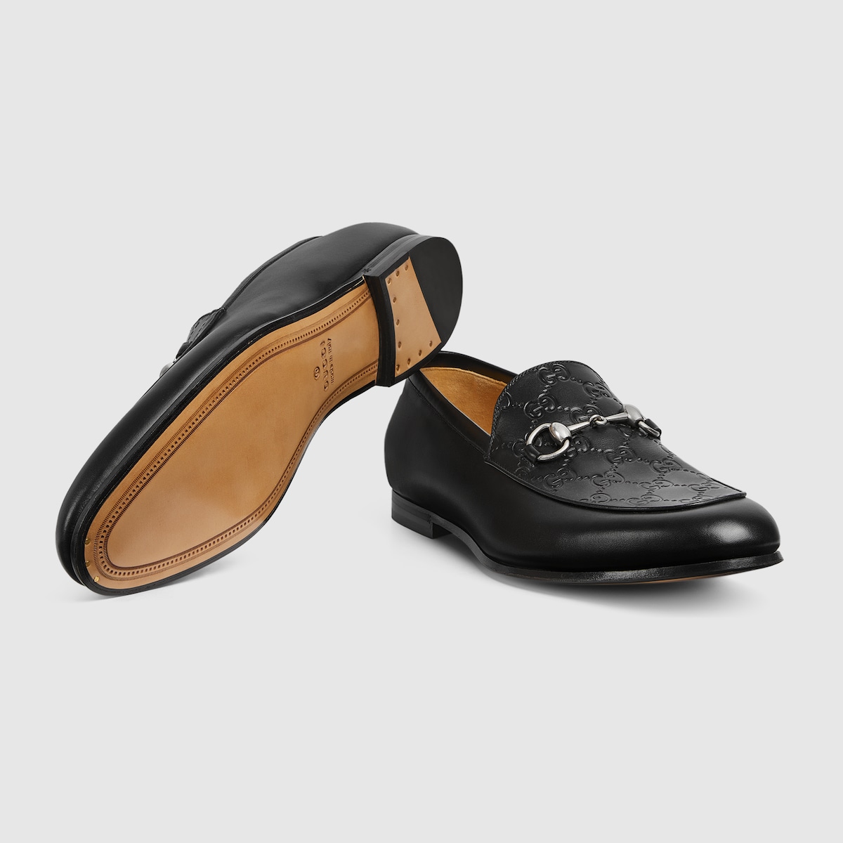 Mocassins avec détail Mors pour homme en cuir noir | GUCCI® FR