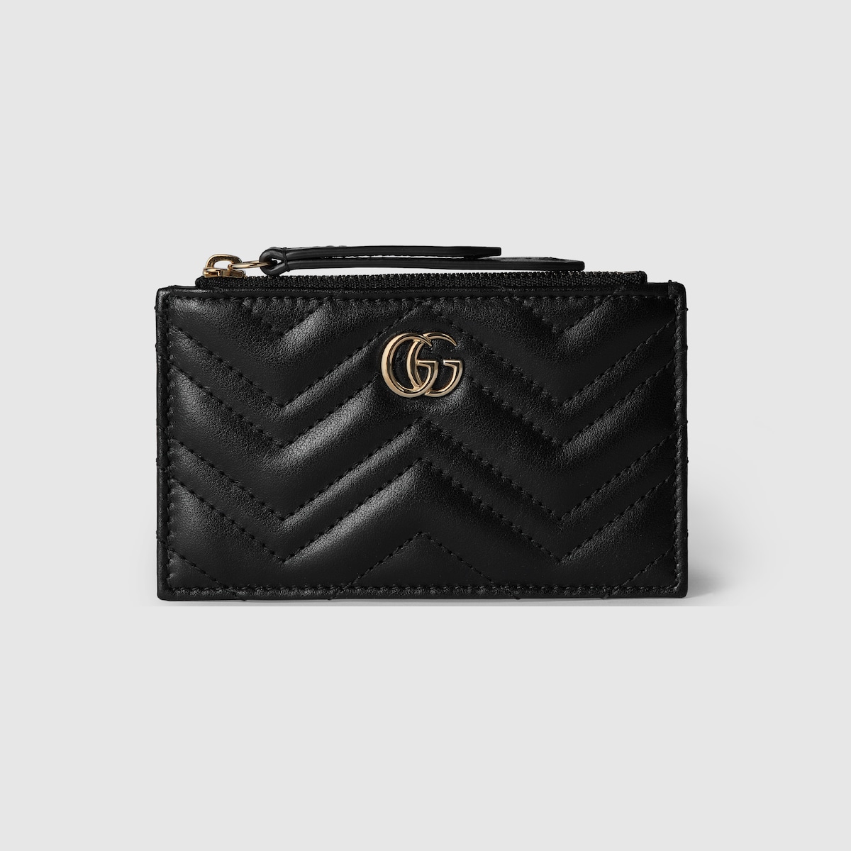 GG Marmont key pouch in black leather | GUCCI® NZ