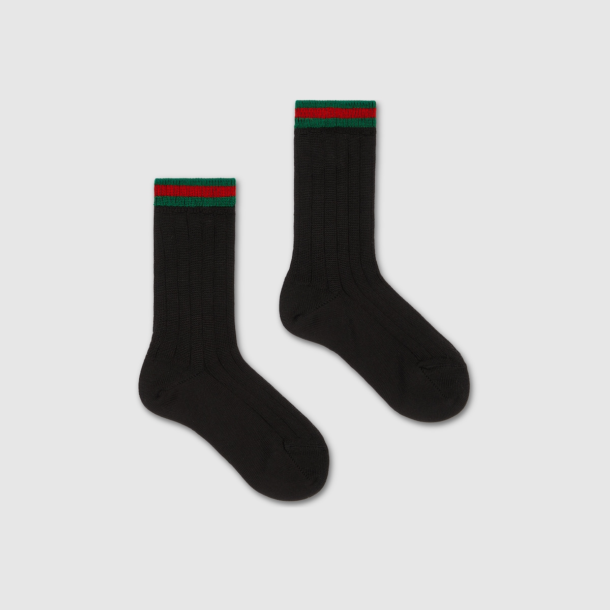 Children's cotton socks with Web in dark grey | GUCCI® US