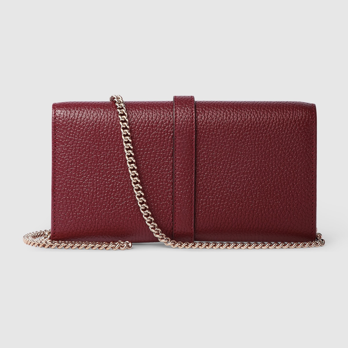Gucci Jackie 1961 wallet on chain in Rosso Ancora red leather | GUCCI® US