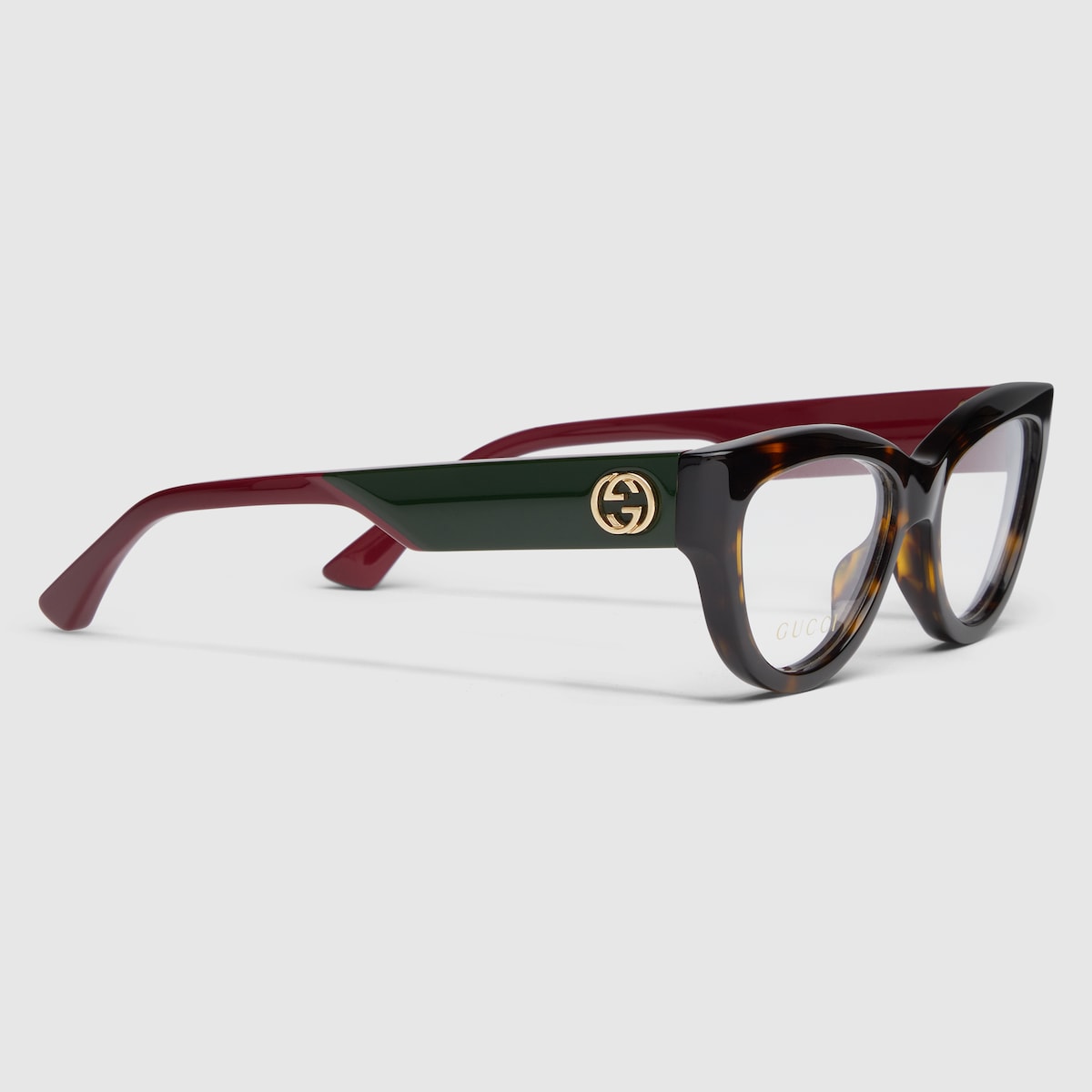 Cat eye optical frame in dark tortoiseshell | GUCCI® UK