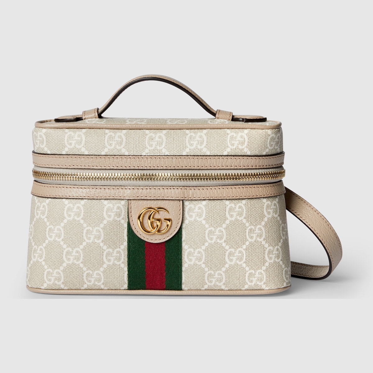 Ophdia small vanity bag in beige and white Supreme | GUCCI® UK