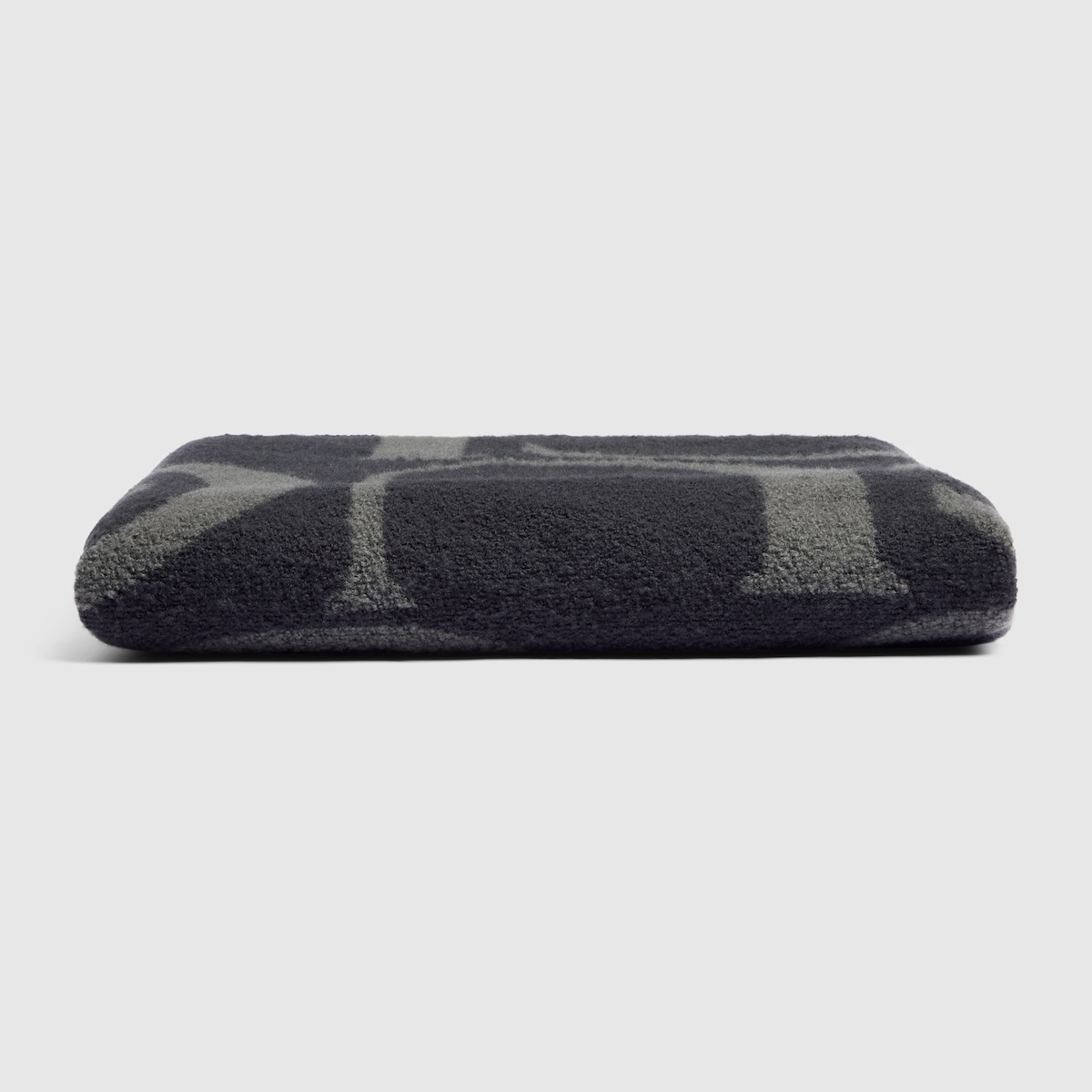 Gucci wool bouclé blanket in grey and light grey | GUCCI® US