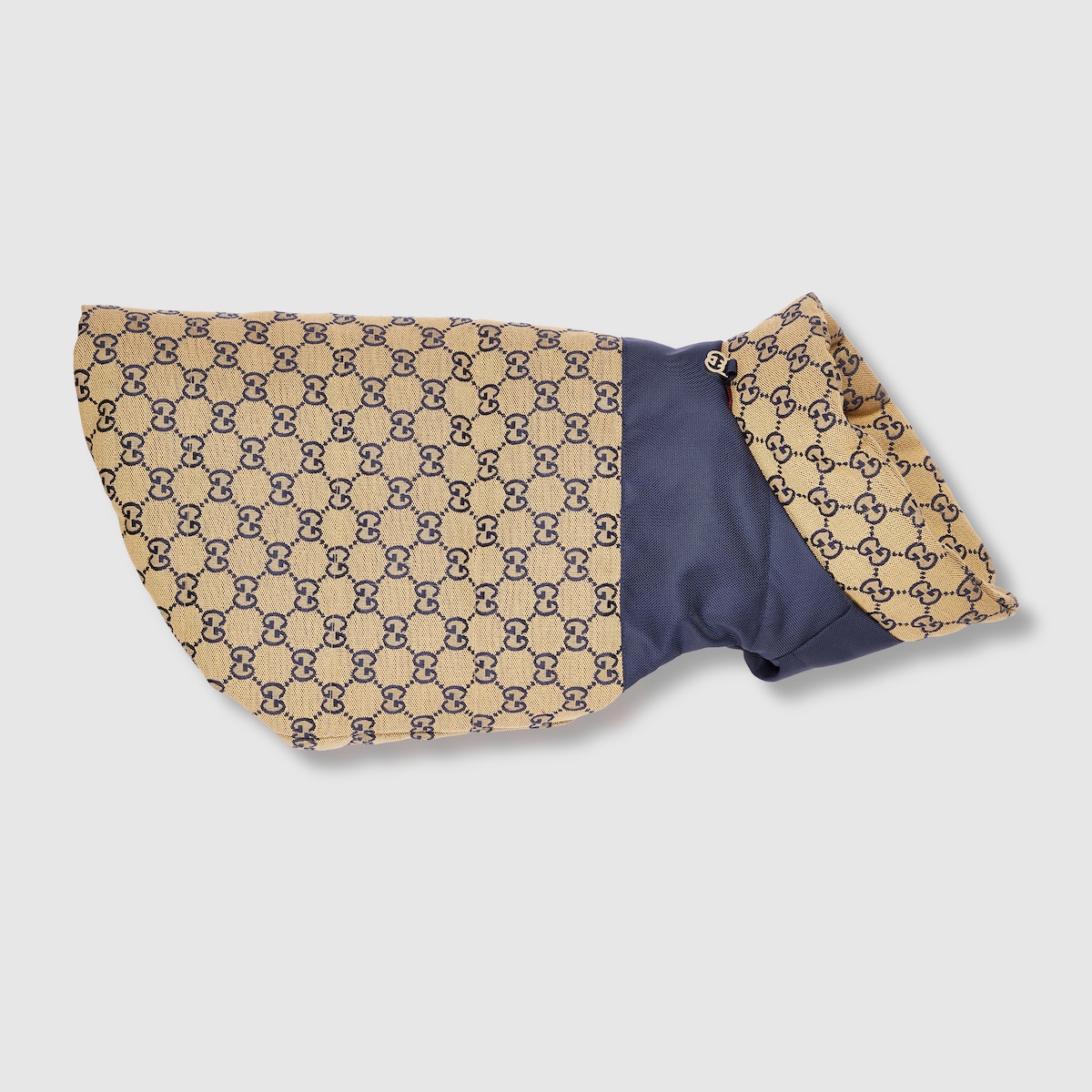 Reversible GG pet coat in beige and blue | GUCCI® US