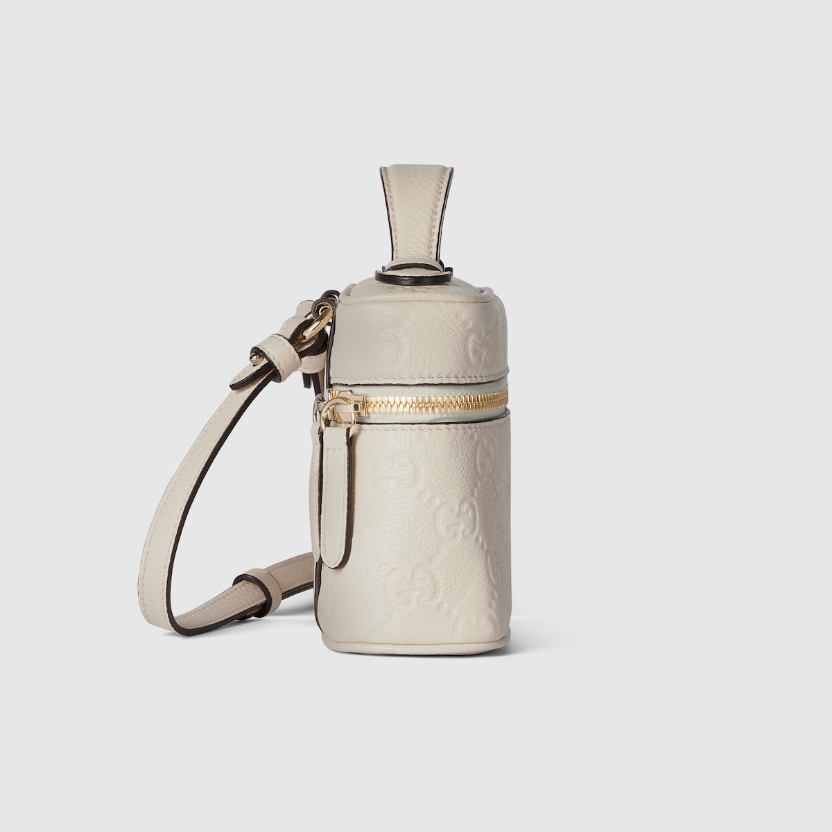 GG Emblem small bag in ivory leather | GUCCI® US