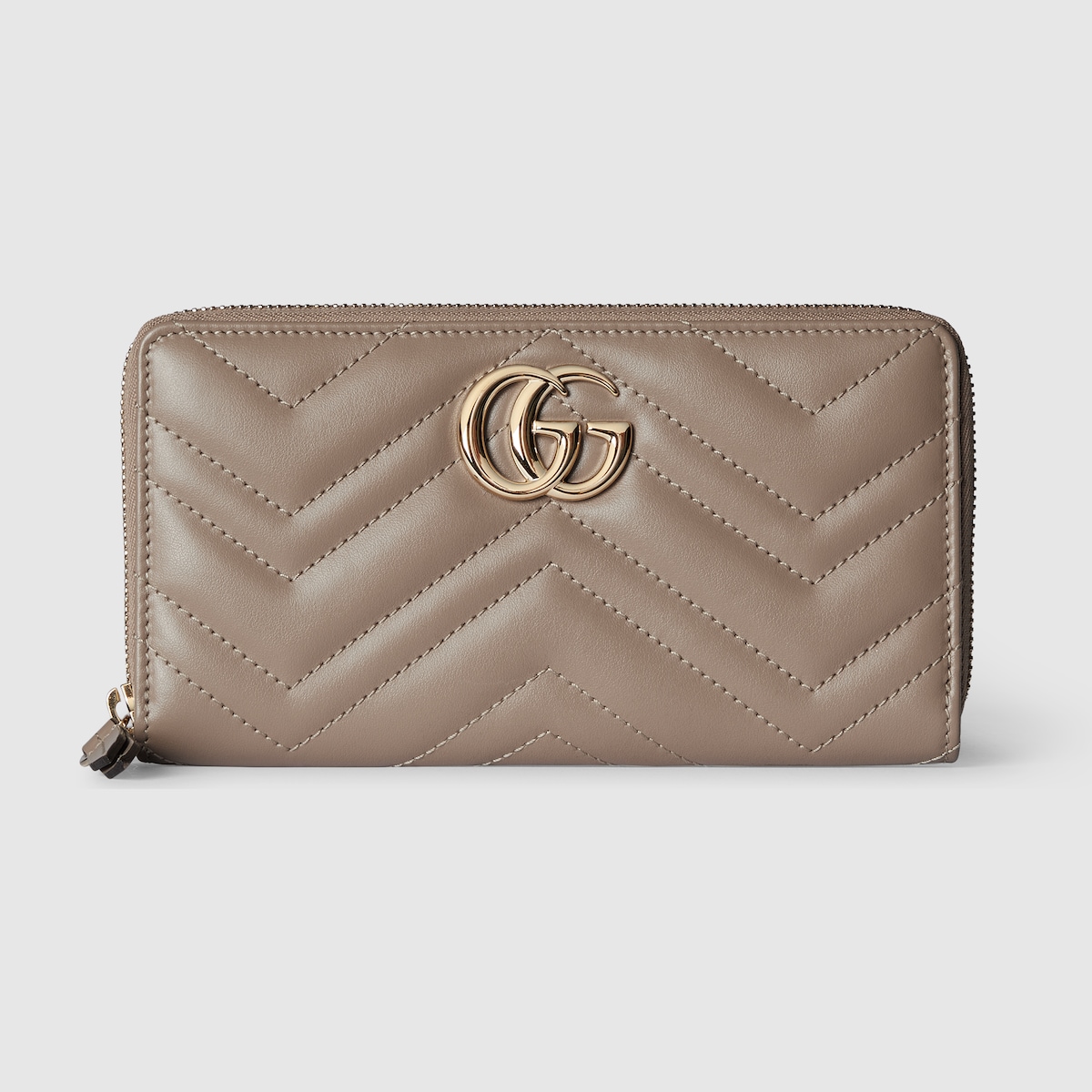 GG Marmont zip around wallet in taupe leather | GUCCI® Australia