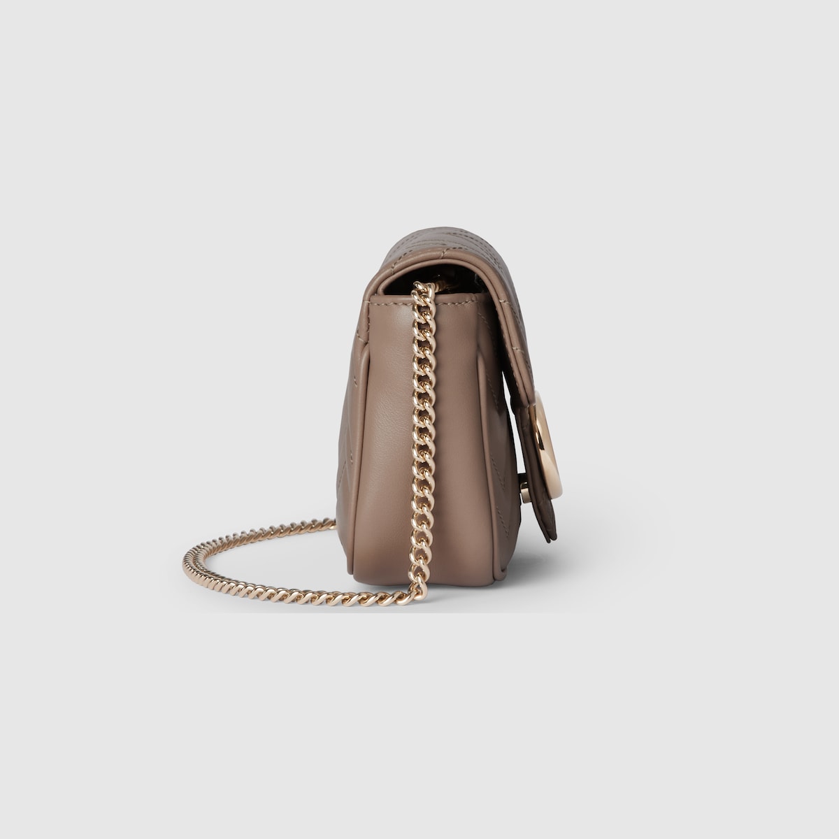 GG Marmont mini bag in taupe leather | GUCCI® US