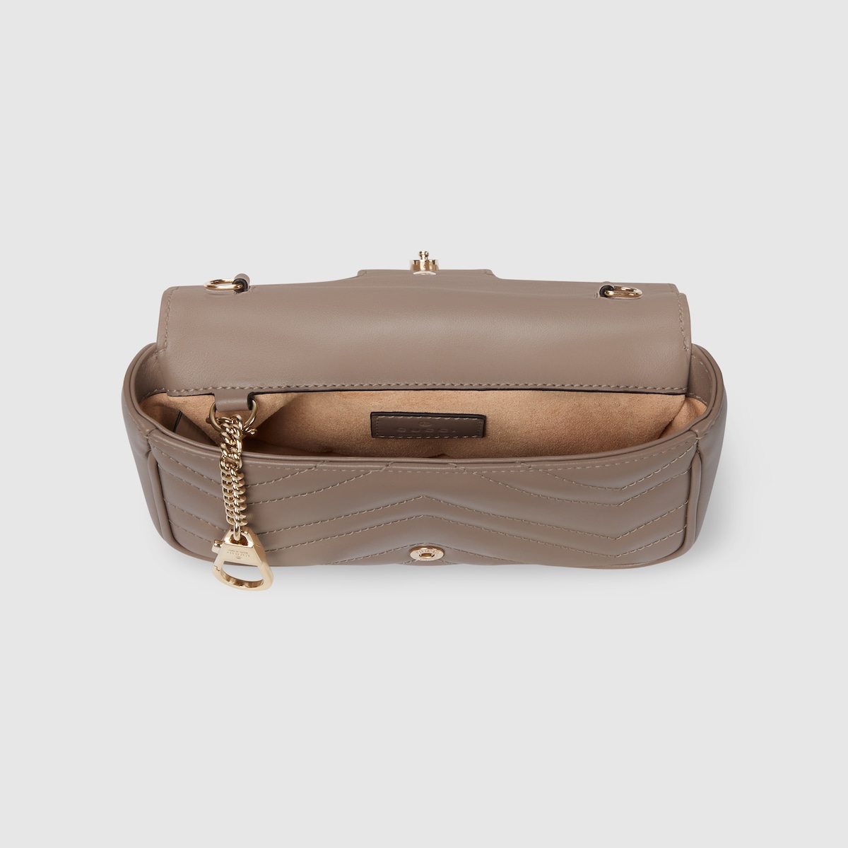 GG Marmont mini bag in taupe leather | GUCCI® US