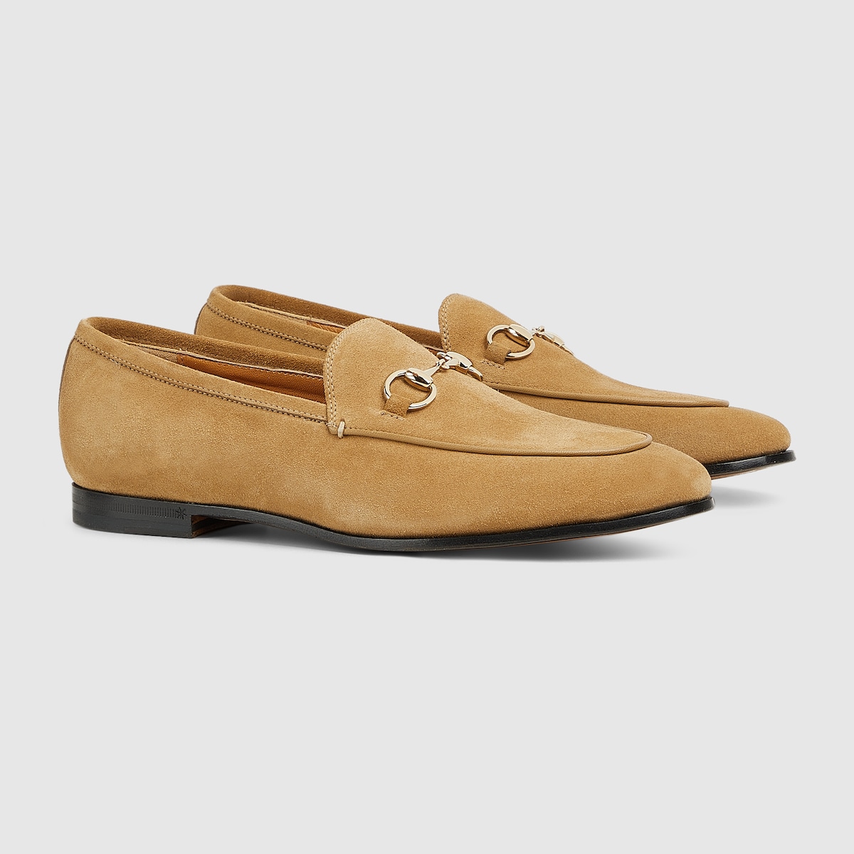 Women's Gucci Jordaan loafer in light beige suede | GUCCI® US