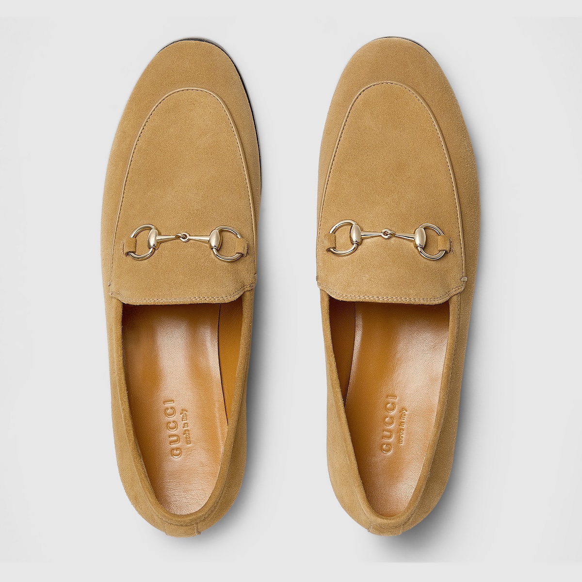 Women's Gucci Jordaan loafer in light beige suede | GUCCI® US