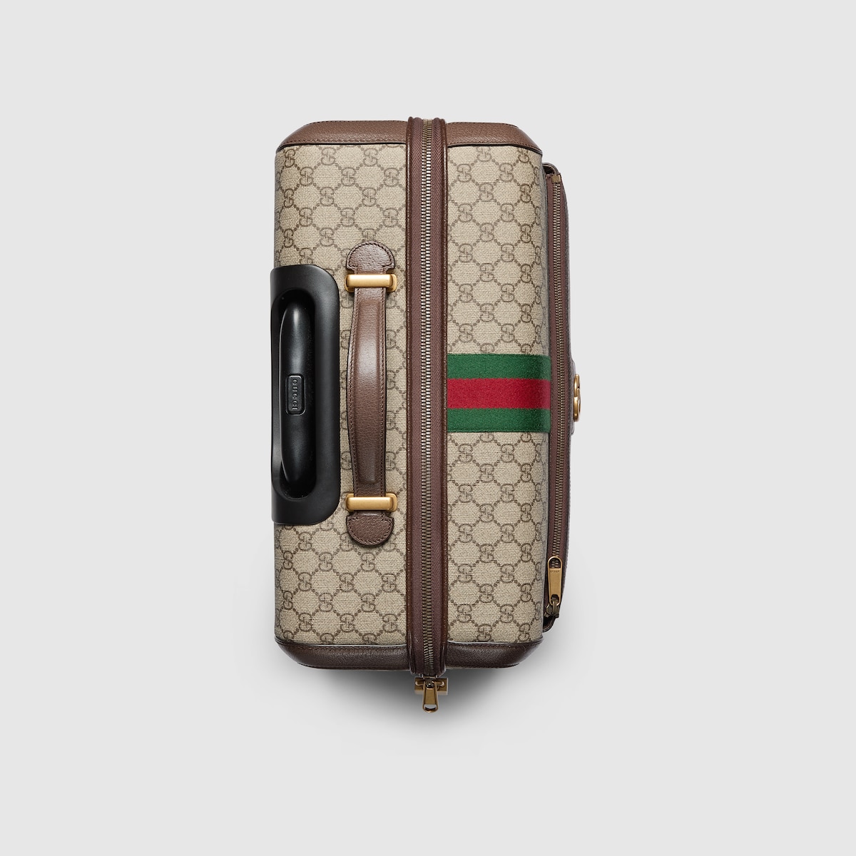Gucci Savoy cabin plus trolley in beige and ebony Supreme | GUCCI® US
