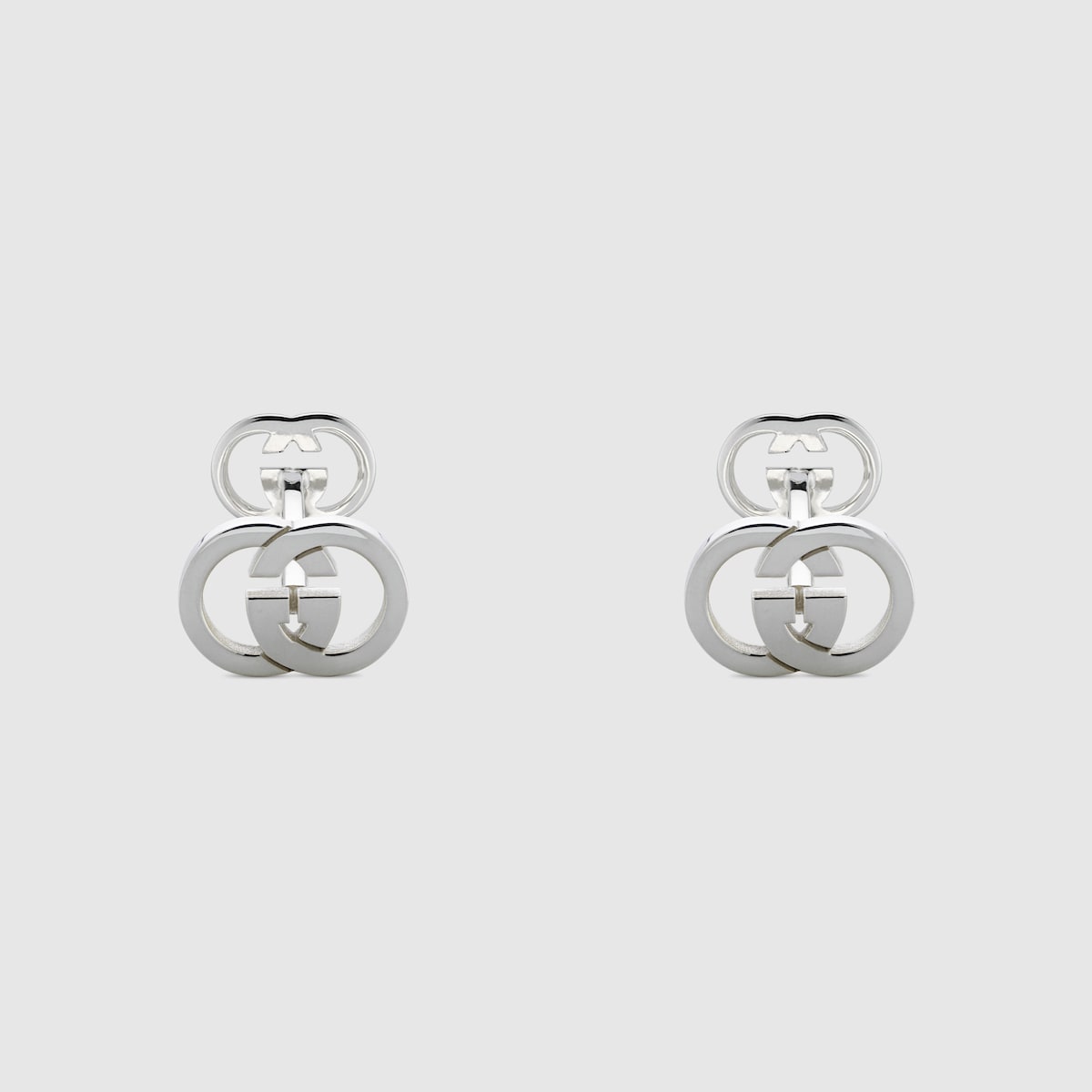 Gucci Interlocking cufflinks in 925 sterling silver | GUCCI® UK