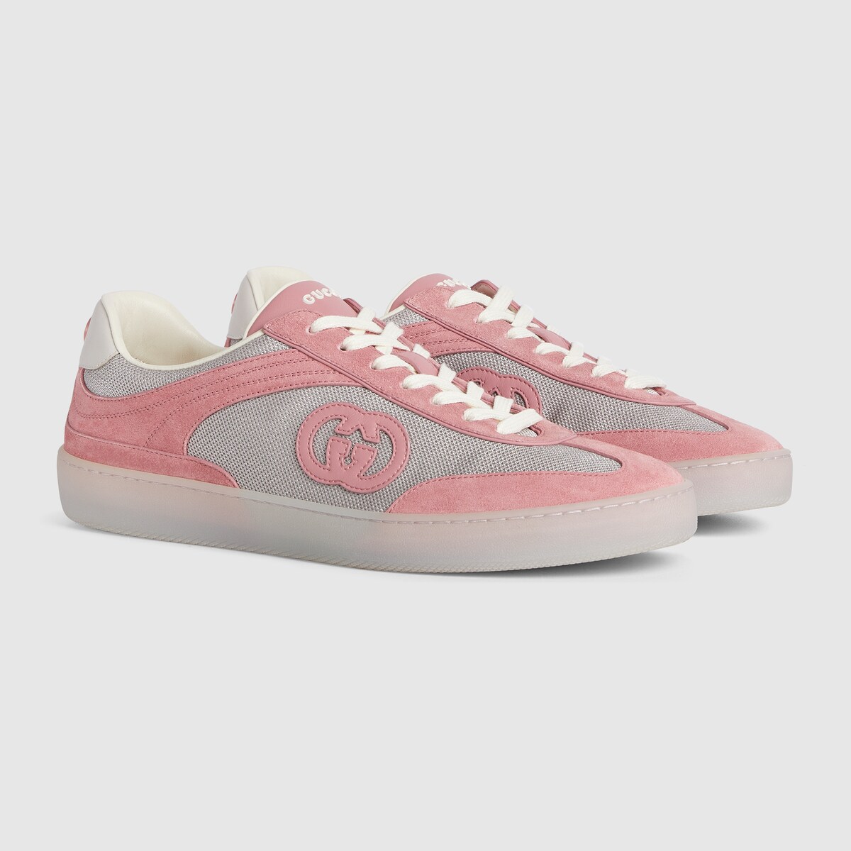 Sneaker uomo G75 in pelle scamosciata rosa | GUCCI® CH
