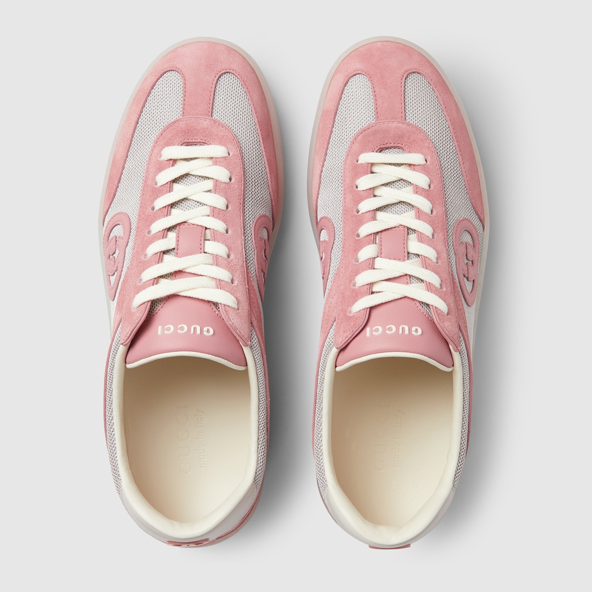 Sneaker uomo G75 in pelle scamosciata rosa | GUCCI® CH