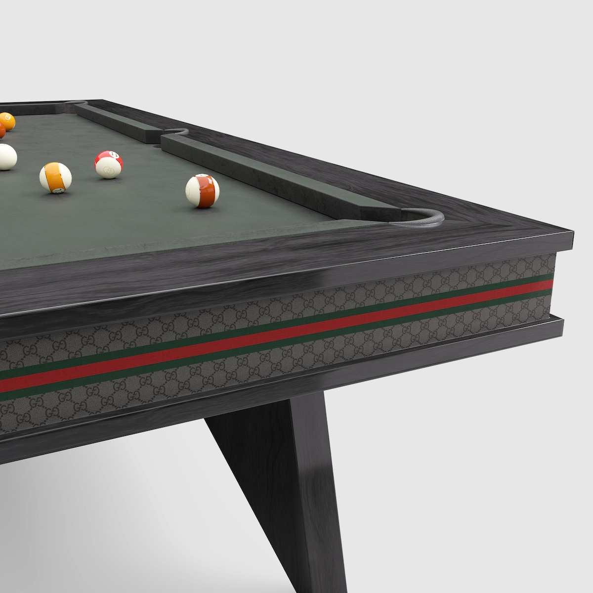 Pool table in grey and black GG Supreme | GUCCI® NZ