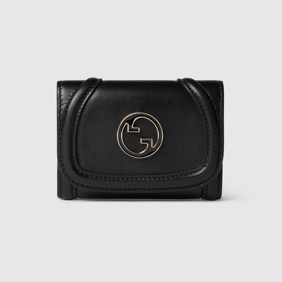 Gucci Blondie card case in black leather | GUCCI® MX