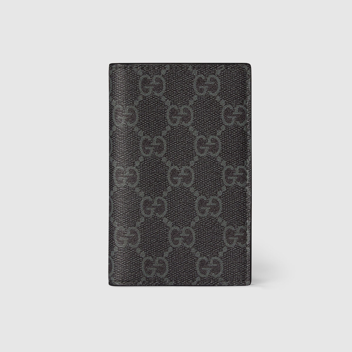 GG Emblem long card case in black fabric | GUCCI® Australia