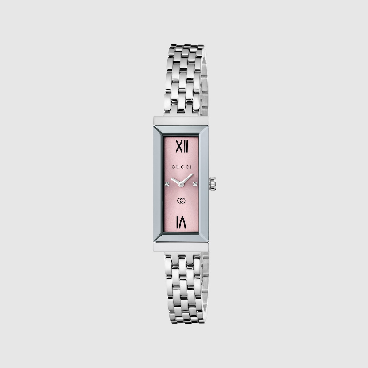 Orologio G-Frame, 14 x 34 mm in acciaio | GUCCI® IT