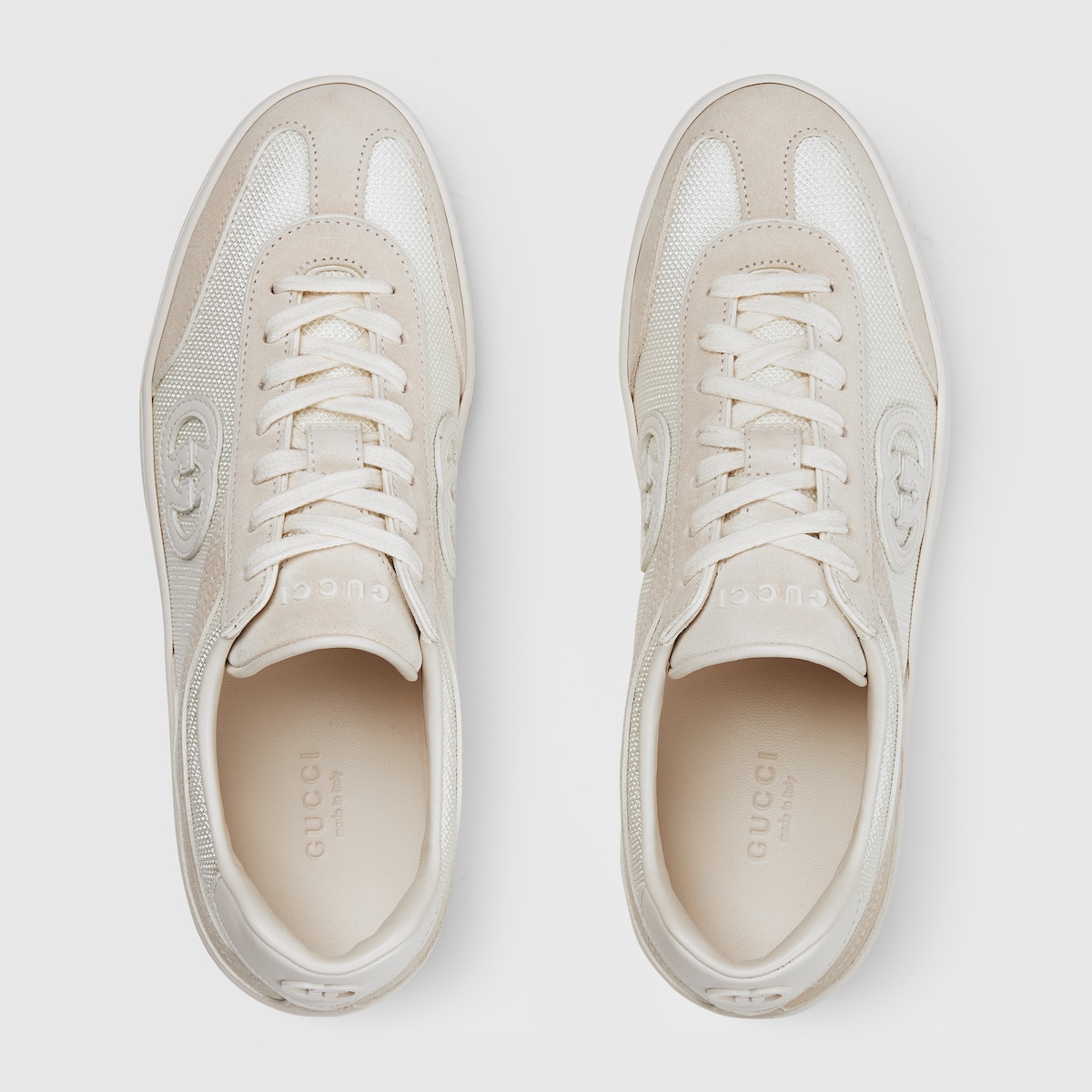Women's G75 trainer in white suede | GUCCI® AU